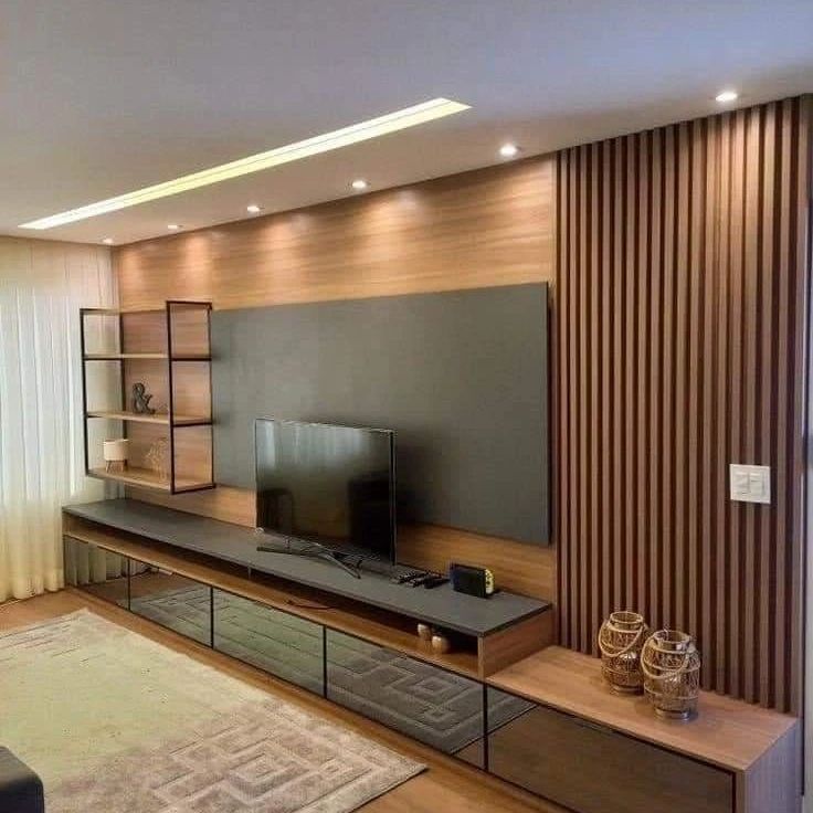 TV unit back paneling with modern idea (Price per meter) | LUXURIA ...